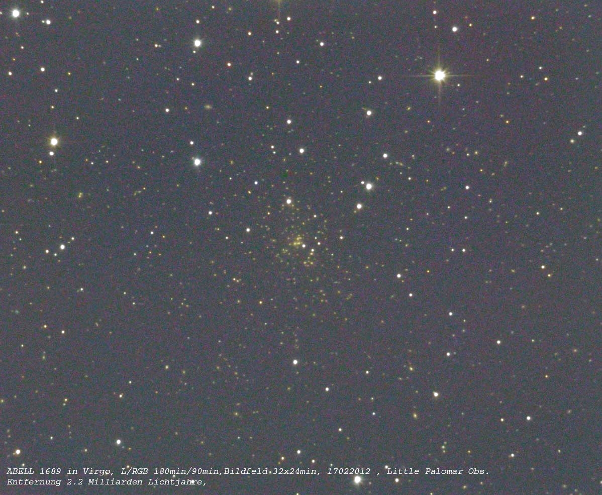 Galaxienhaufen Abell 1689 in Virgo - Spektrum der Wissenschaft