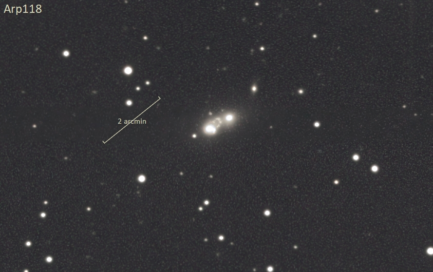 Arp 118 – NGC 1141/NGC 1144 – irreguläre Galaxien im Walfisch ...