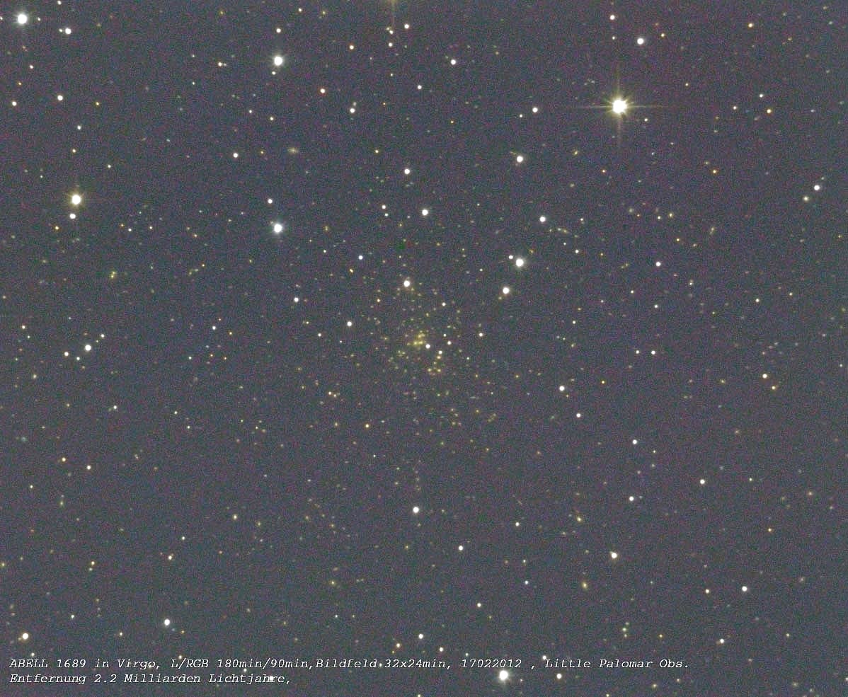 Galaxienhaufen Abell 1689 in Virgo - Spektrum der Wissenschaft