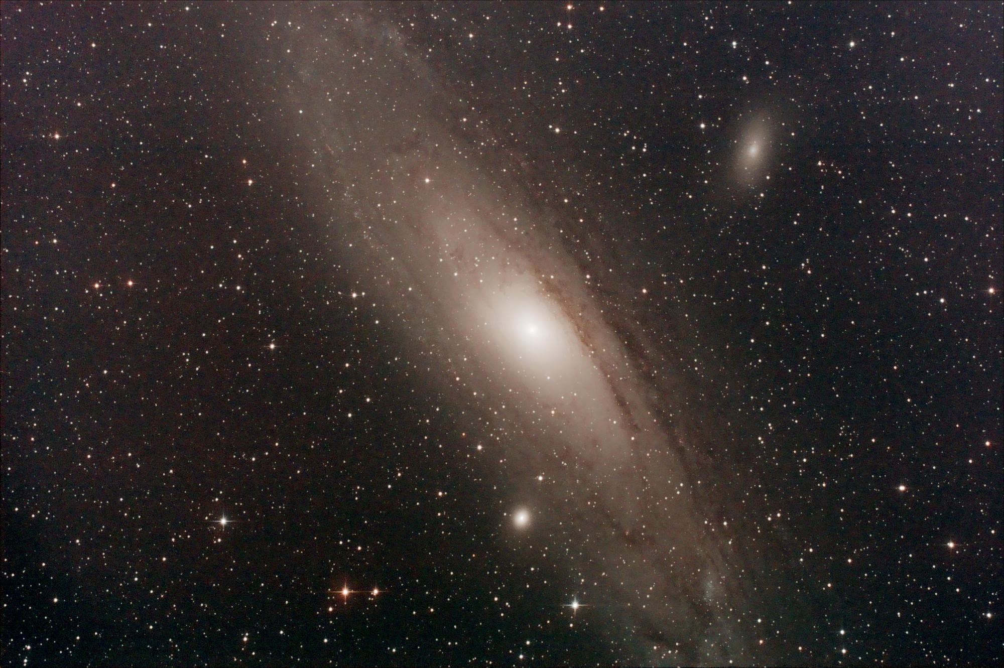 Andromedagalaxie Messier 31 im Sternbild Andromeda - Spektrum der ...
