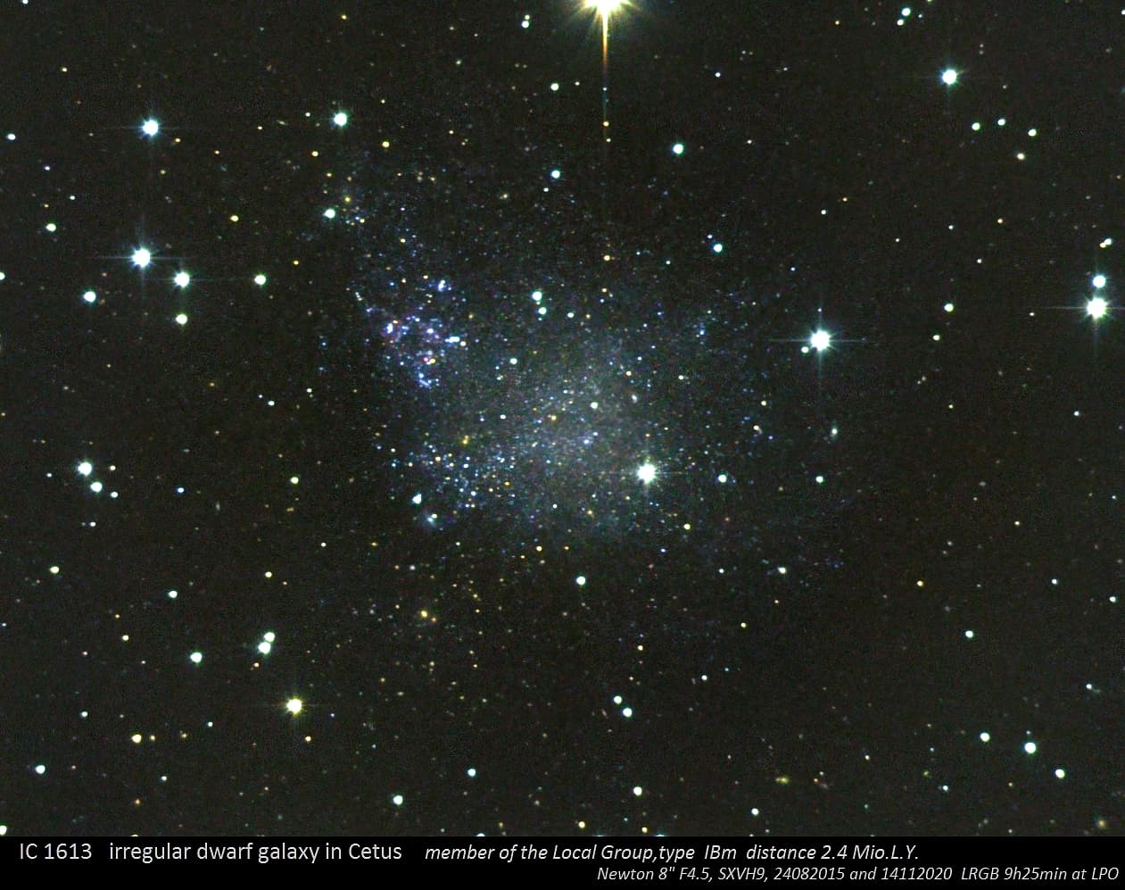 IC 1613 Zwerggalaxie - Spektrum der Wissenschaft