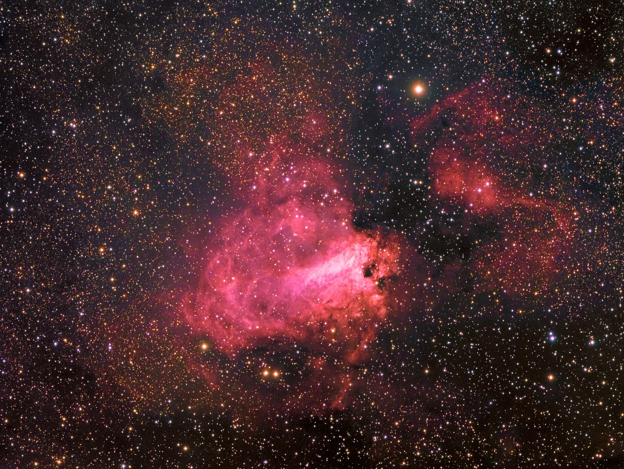 Messier 17, Omega-, Schwanennebel - Spektrum der Wissenschaft