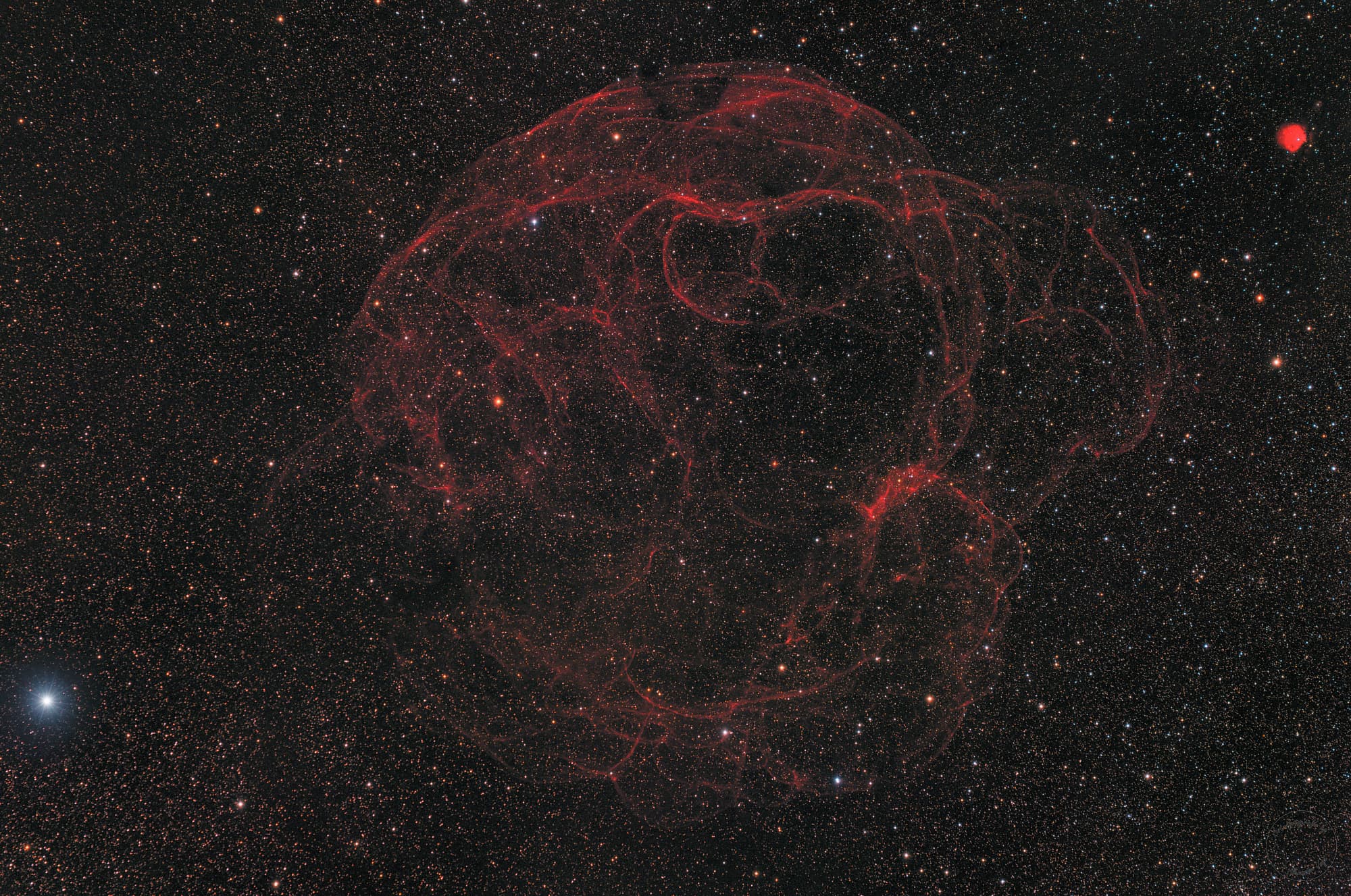Sh2-240; Simeis 147 (Spaghetti Nebula) - Spektrum der Wissenschaft