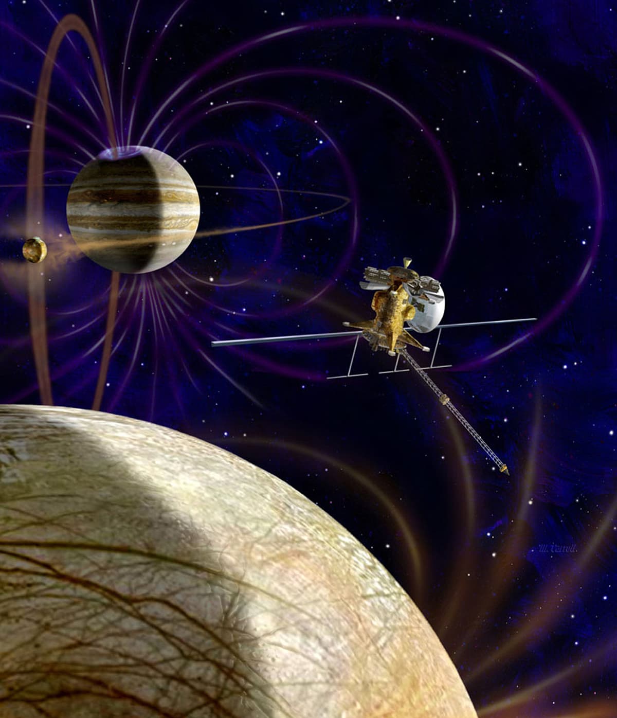 Jupitermonde: Ferne eisige Welten im Blick - Spektrum der Wissenschaft