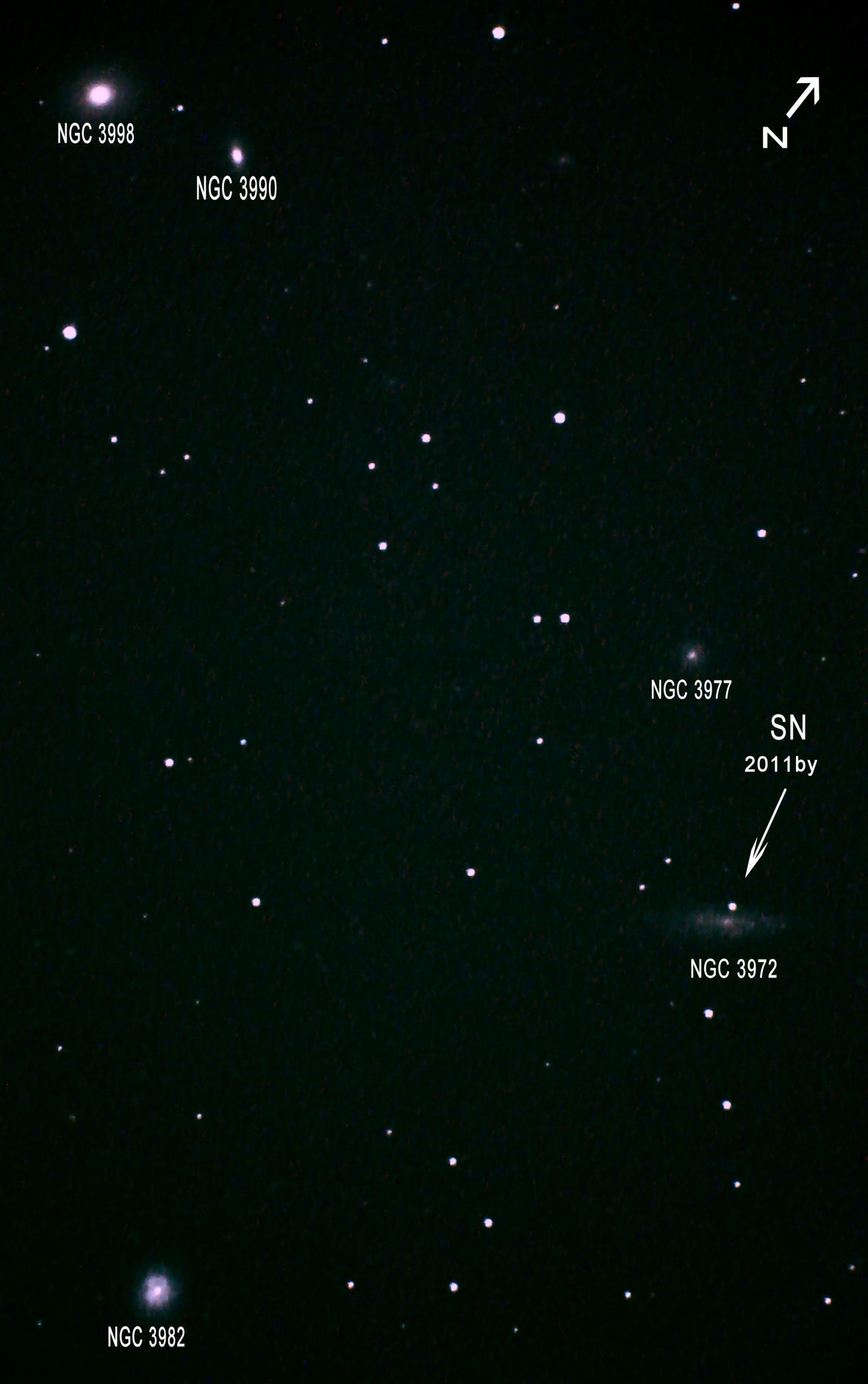 Supernova in Galaxie NGC 3972 - Spektrum der Wissenschaft